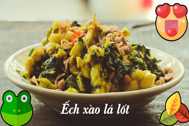 Cách làm ếch xào lá lốt bạc hà tía tô thơm ngon, không bị tanh